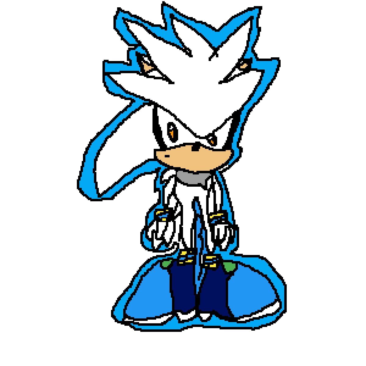 Pixilart - Silver The Hedgehog by Sonic-Gamer