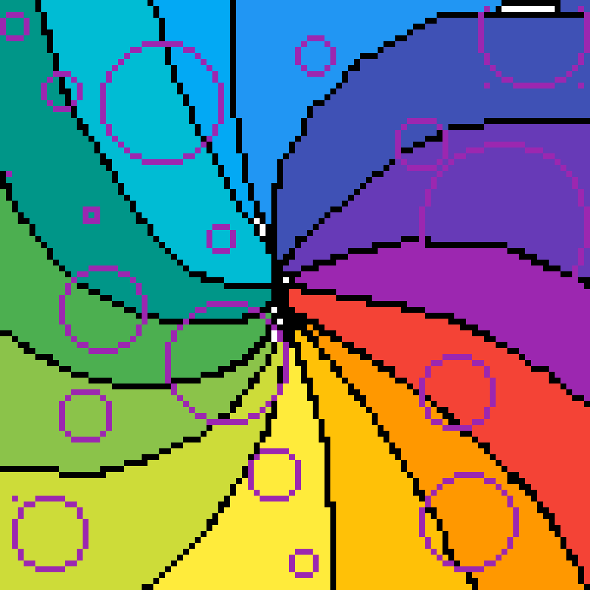 Pixilart - Rainbow Spiral by Anonymous