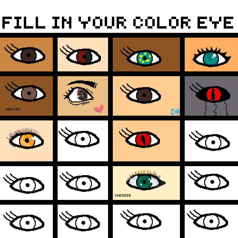 Edición Whats your eye color - Herramienta gratuita de dibujo en línea ...