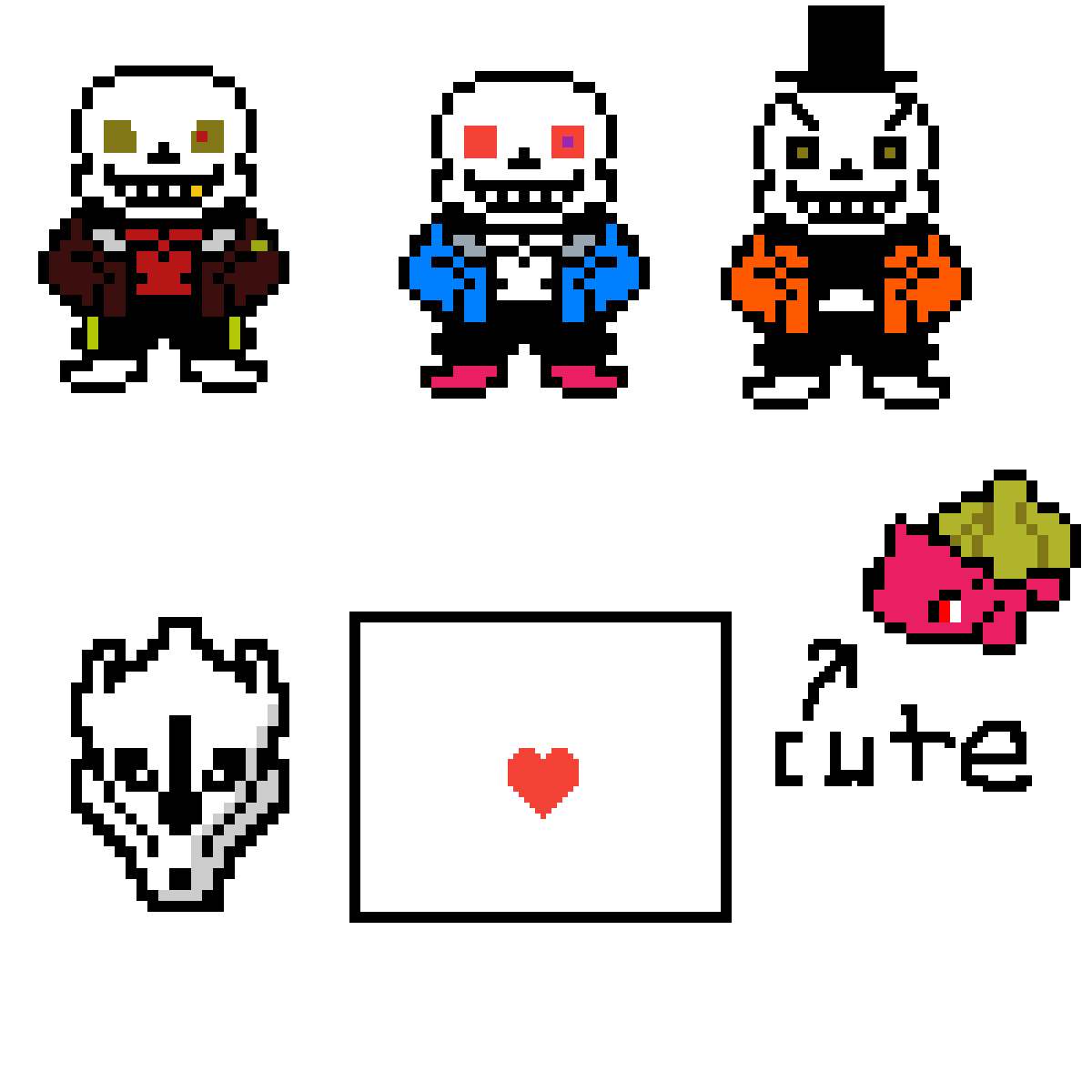 Pixilart - sans and bubasaur thats shiny by Anonymous