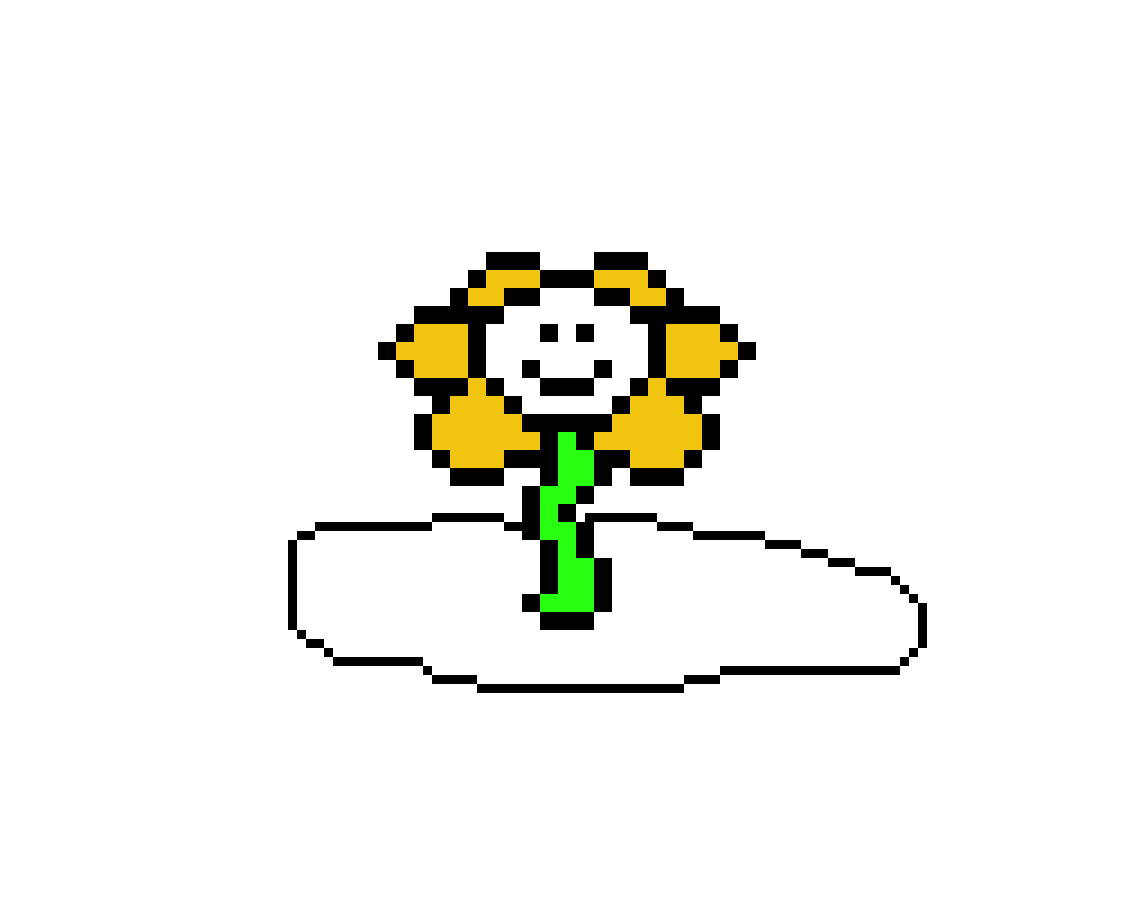 Editing Evil Flowey - Free online pixel art drawing tool - Pixilart