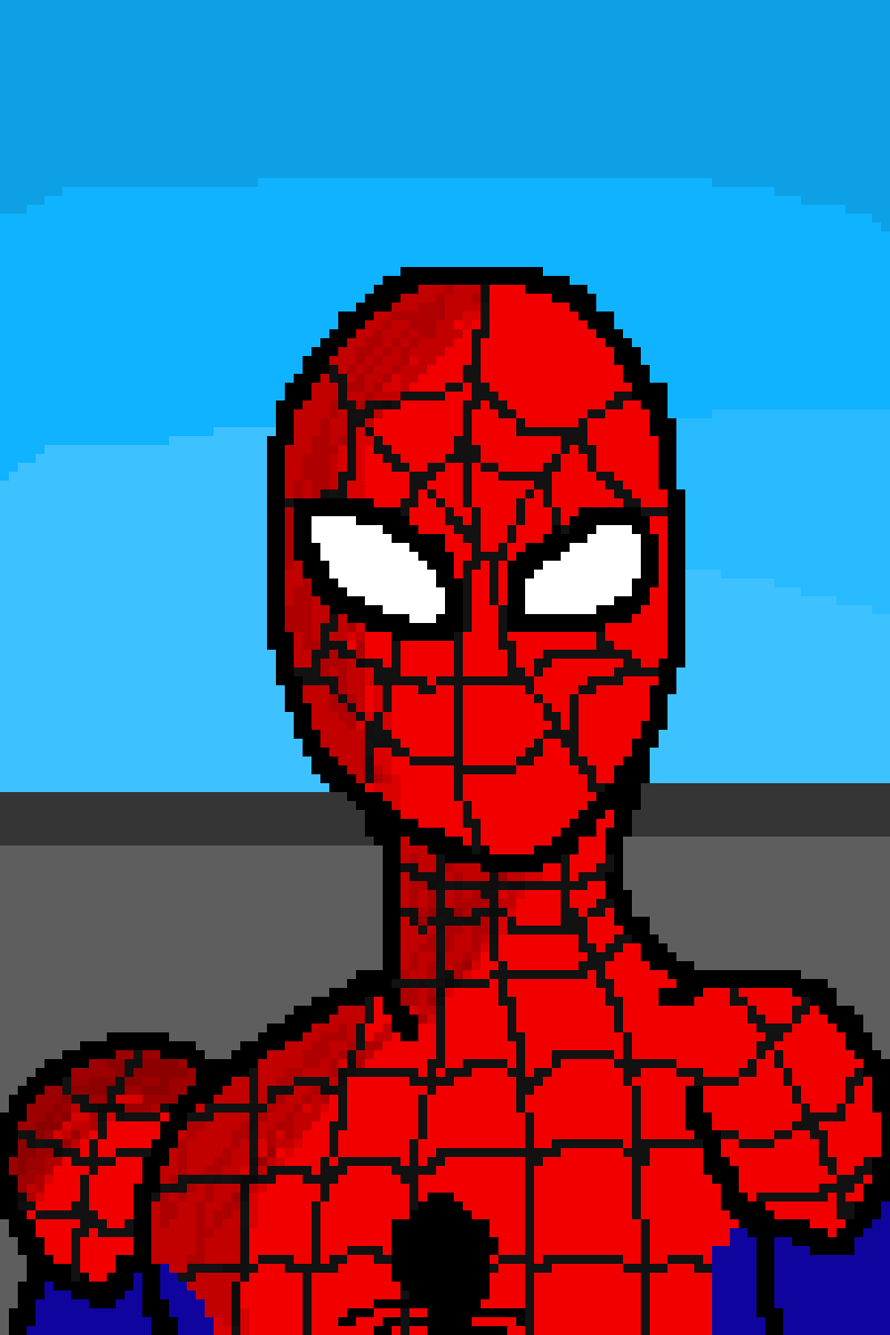Minecraft Pixel Art Spiderman