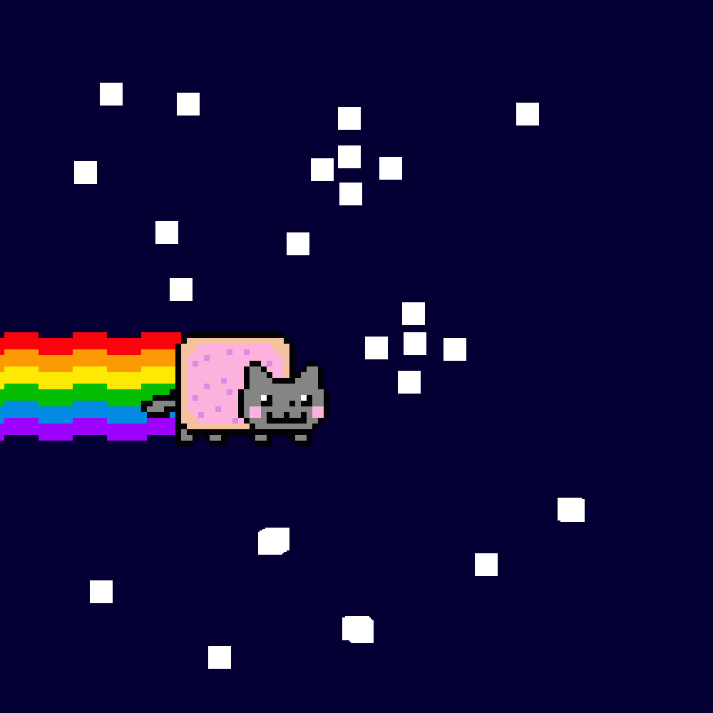 Pixilart - nyan cat by Anonymous
