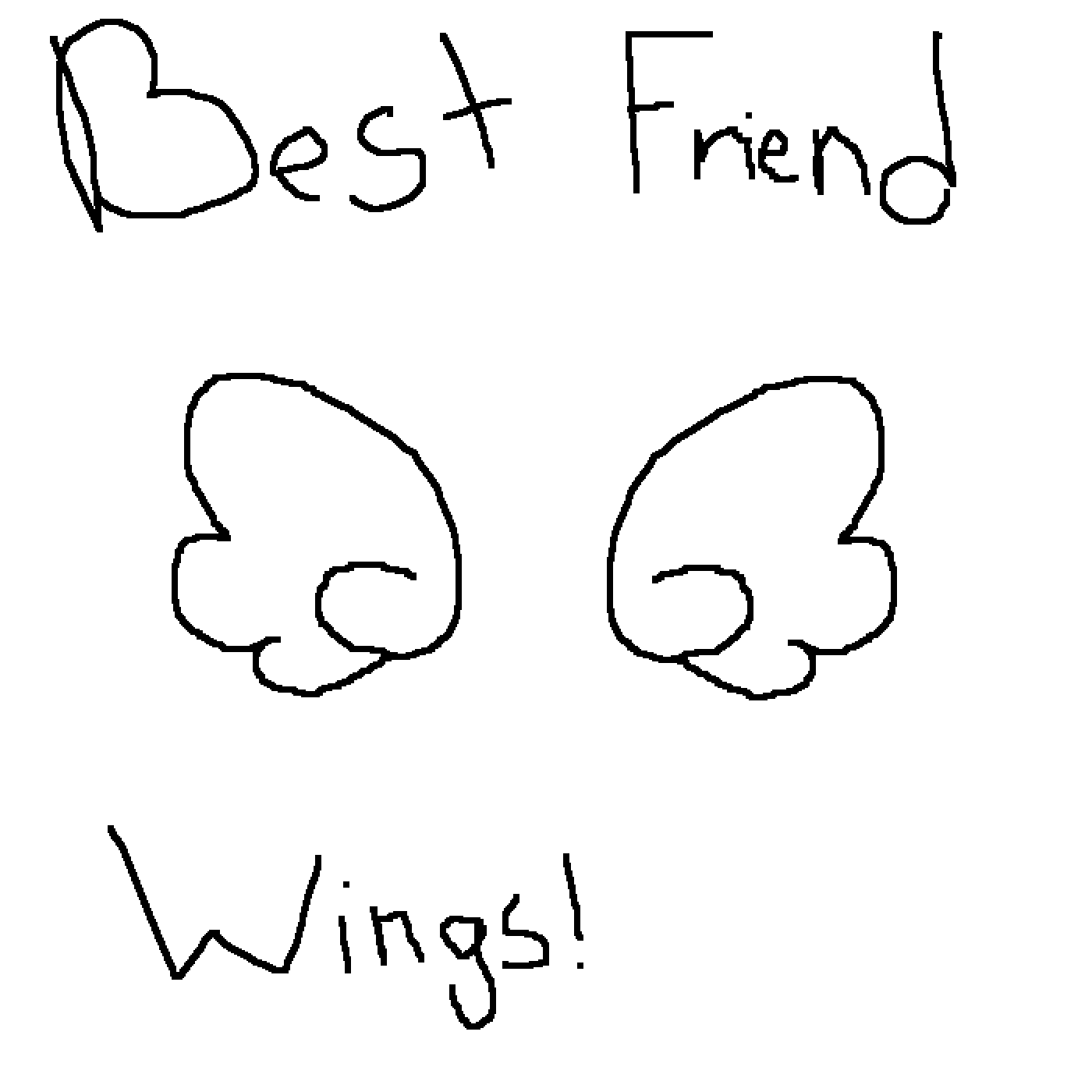 Pixilart - Best Friend Wings! by CherryDachshund