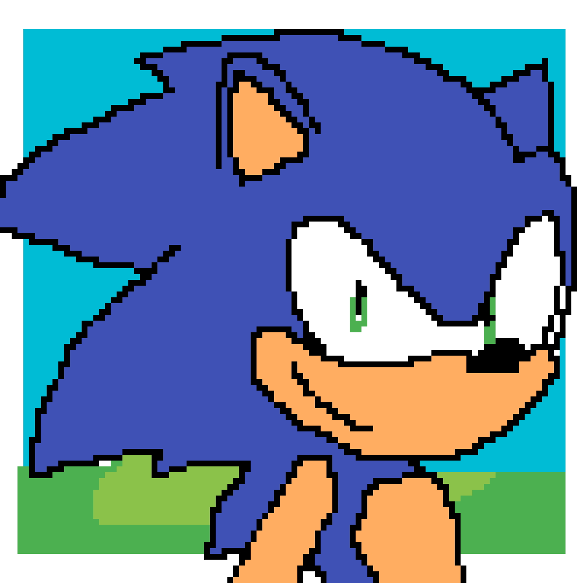 Pixilart - sonic by bubba-boi