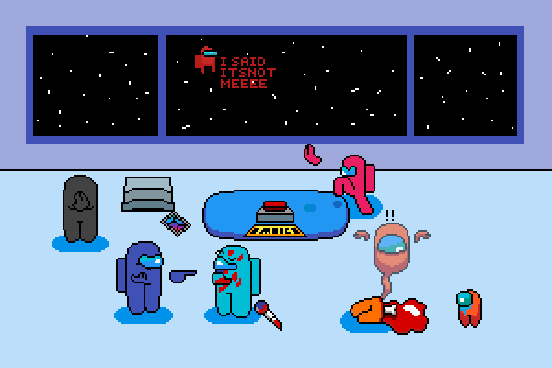 Pixilart - among us by Cerise444