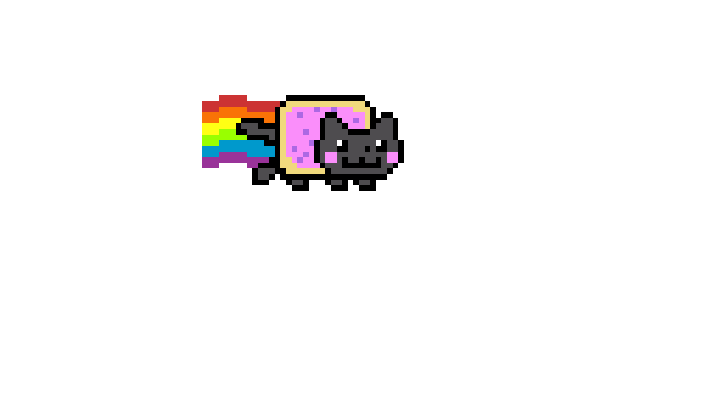 Editing Nyan Cat - Free online pixel art drawing tool - Pixilart