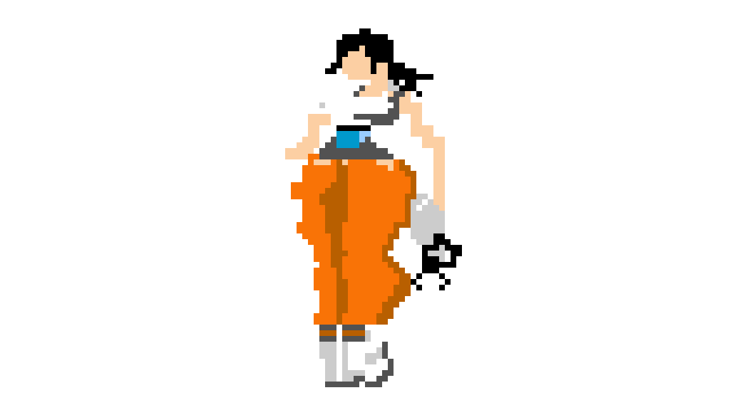 Editing Chell (PORTAL) - Free online pixel art drawing tool - Pixilart
