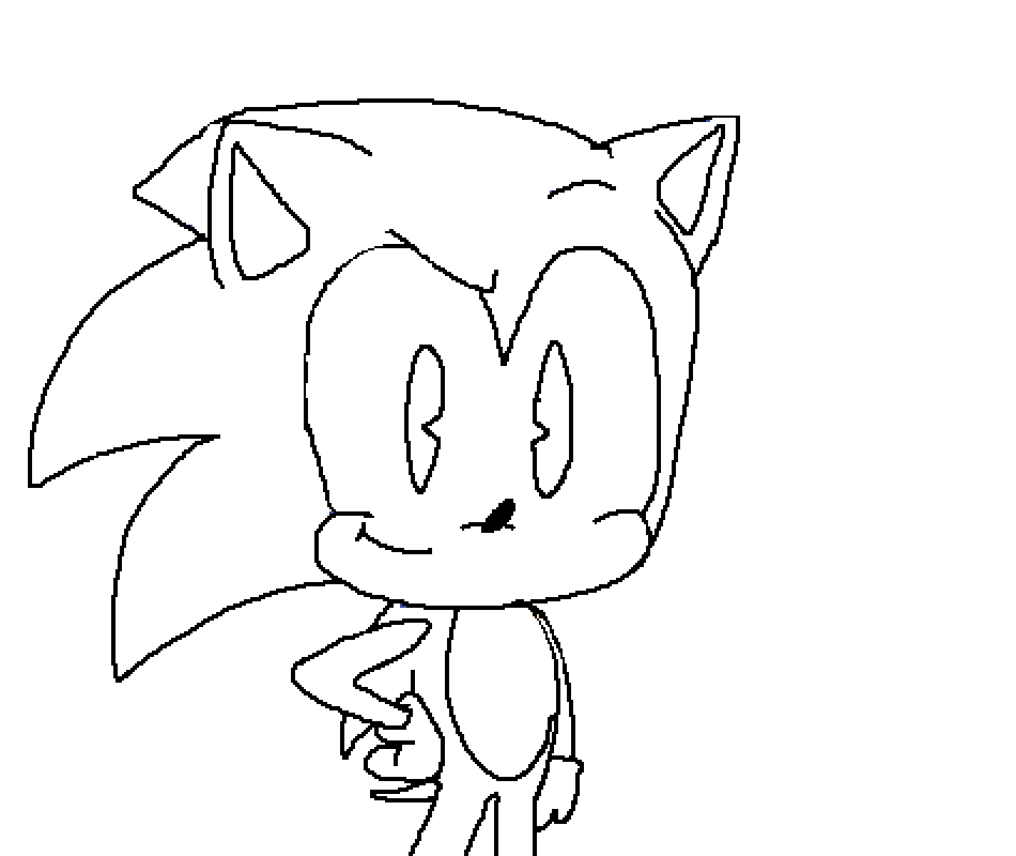 Pixilart - sonic base by sonicfan2009