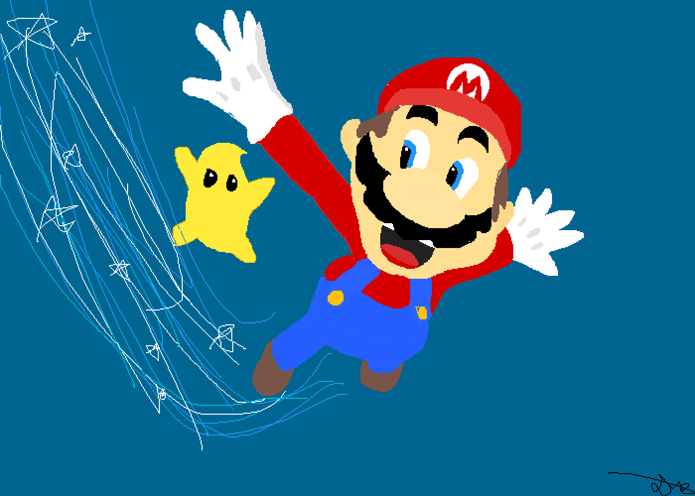 Edición Super Mario Galaxy - Herramienta gratuita de dibujo en línea de ...