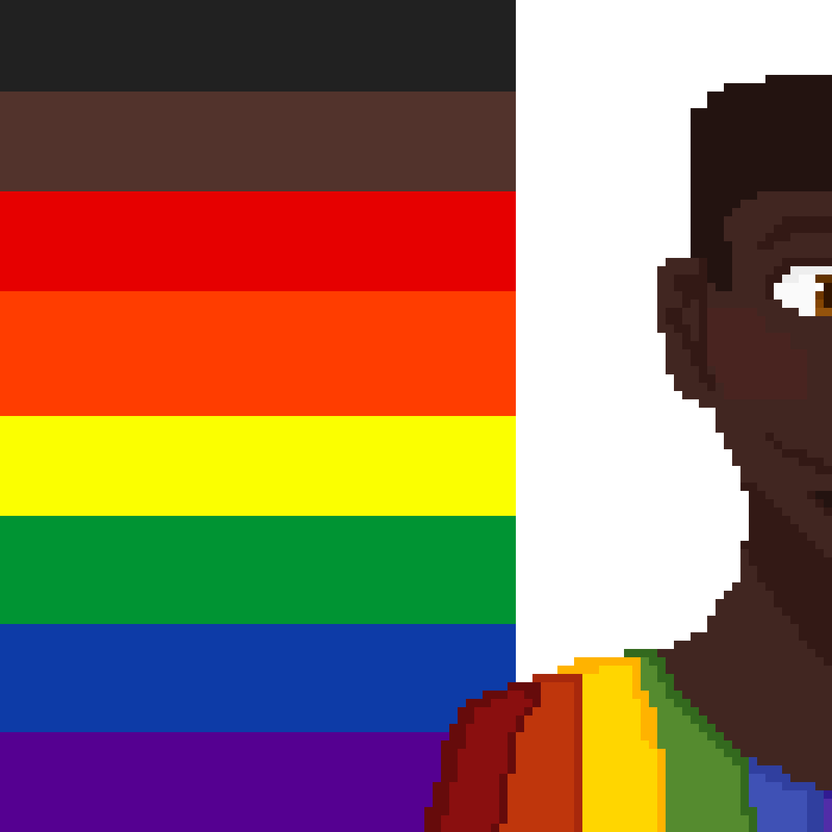 Pixilart - pride flags as humans by GoblinNB