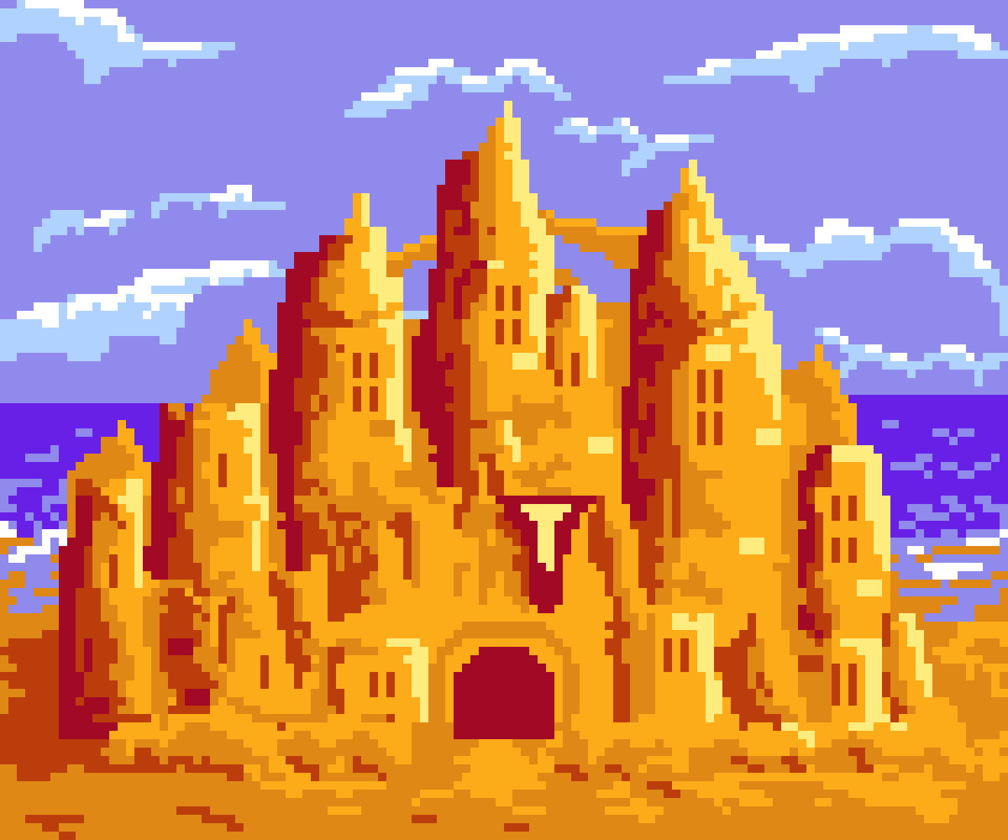 Pixilart - Sand Castle by Raiku11