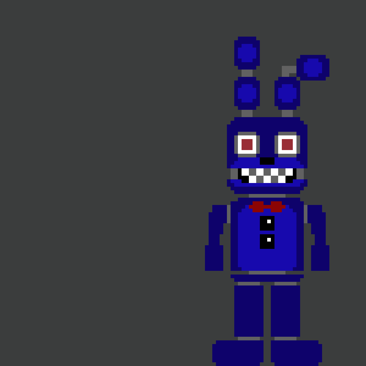 Pixilart - pre-withered bonnie sprite (front facing) by Veccour