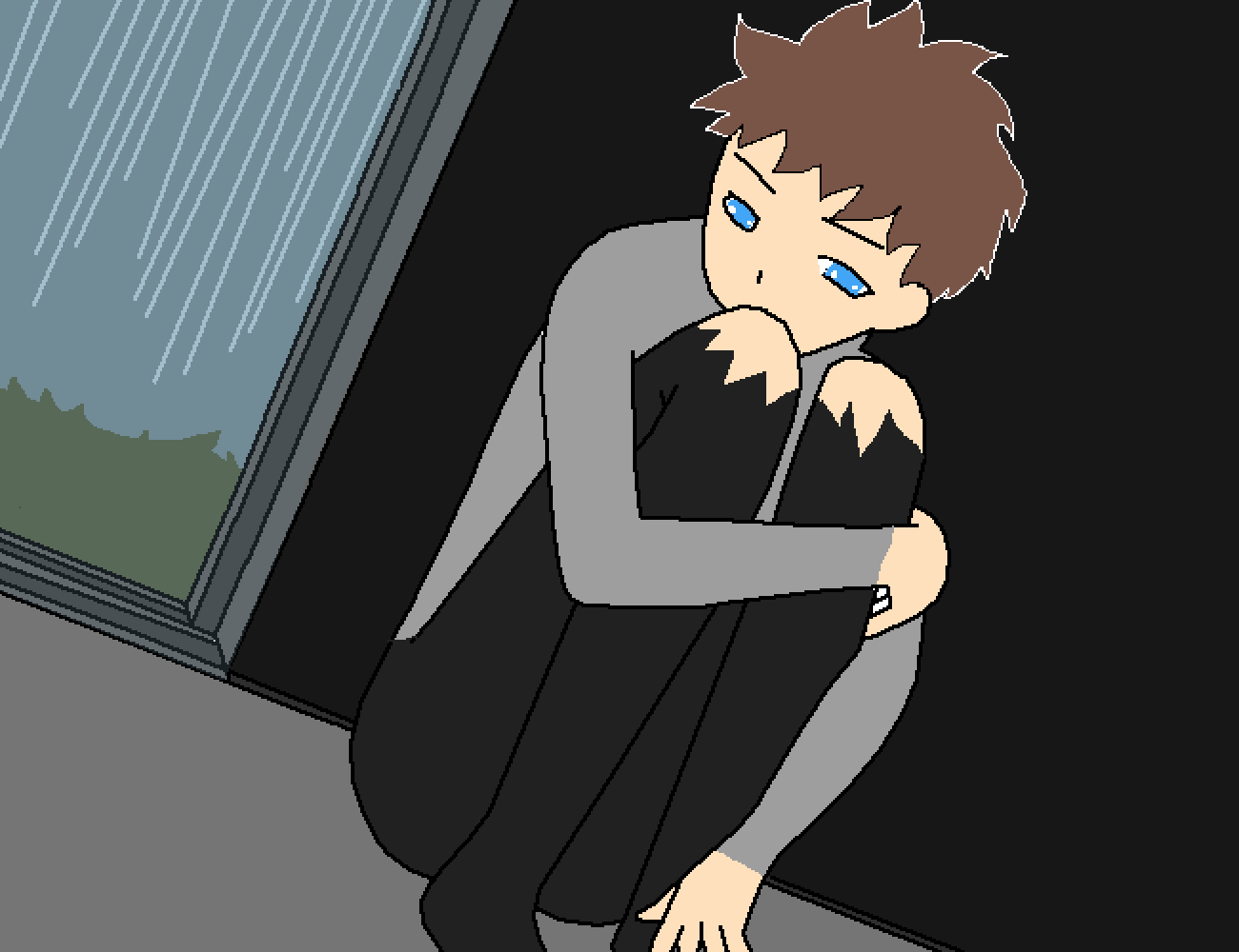 Editing me depressed forever - Free online pixel art drawing tool ...