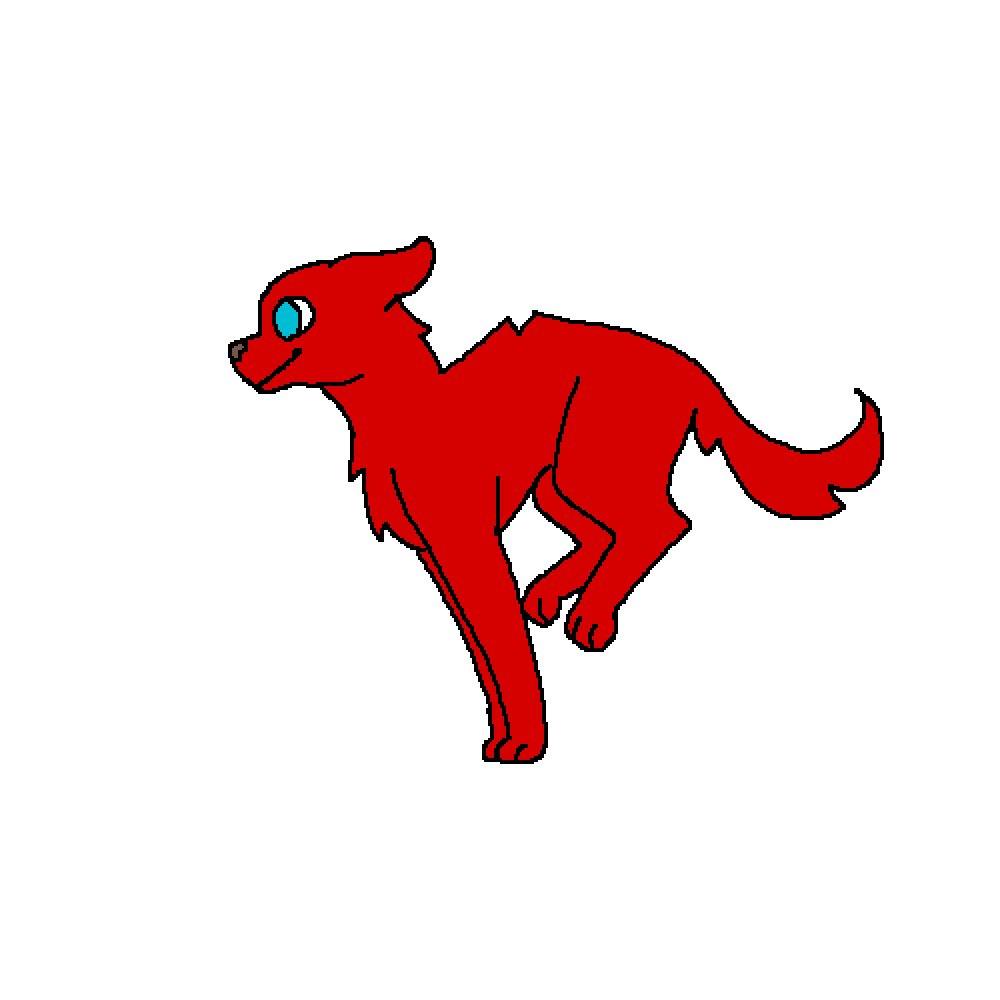 Pixilart - Rainbow doggy running by Pixilgirl777