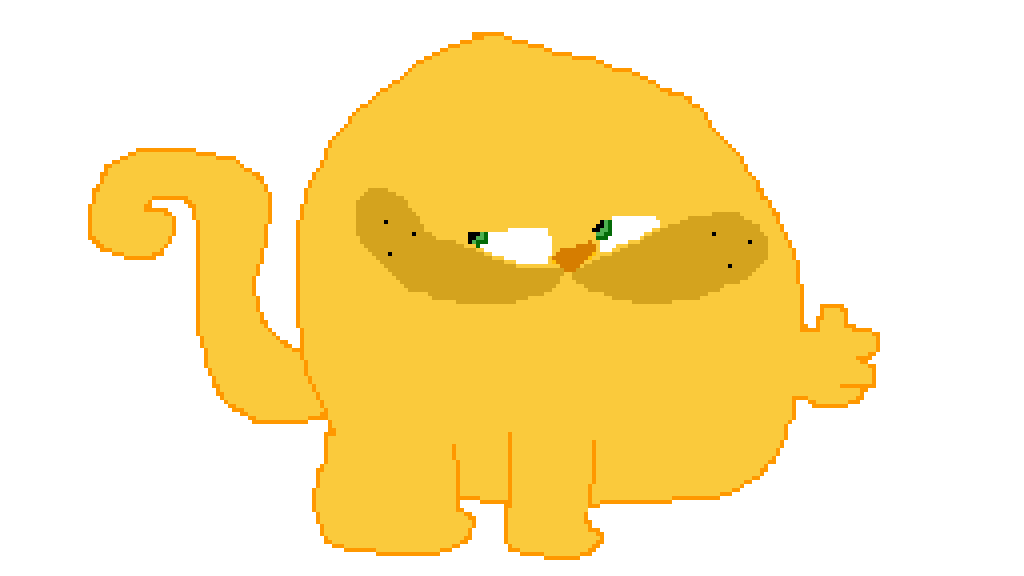 Pixilart - garfield by epiclolgamer
