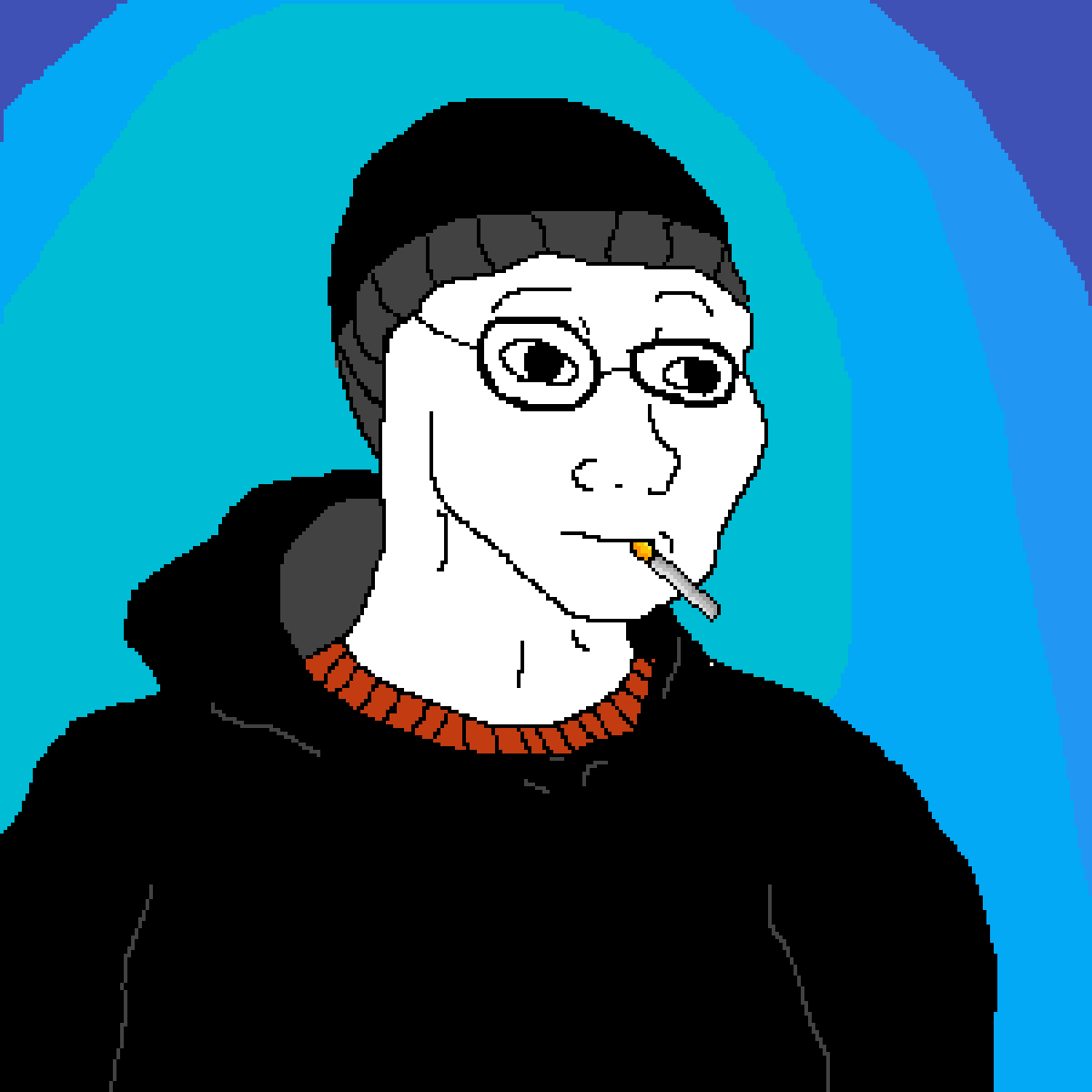 Pixilart - Doomer boy with glasses by kawy