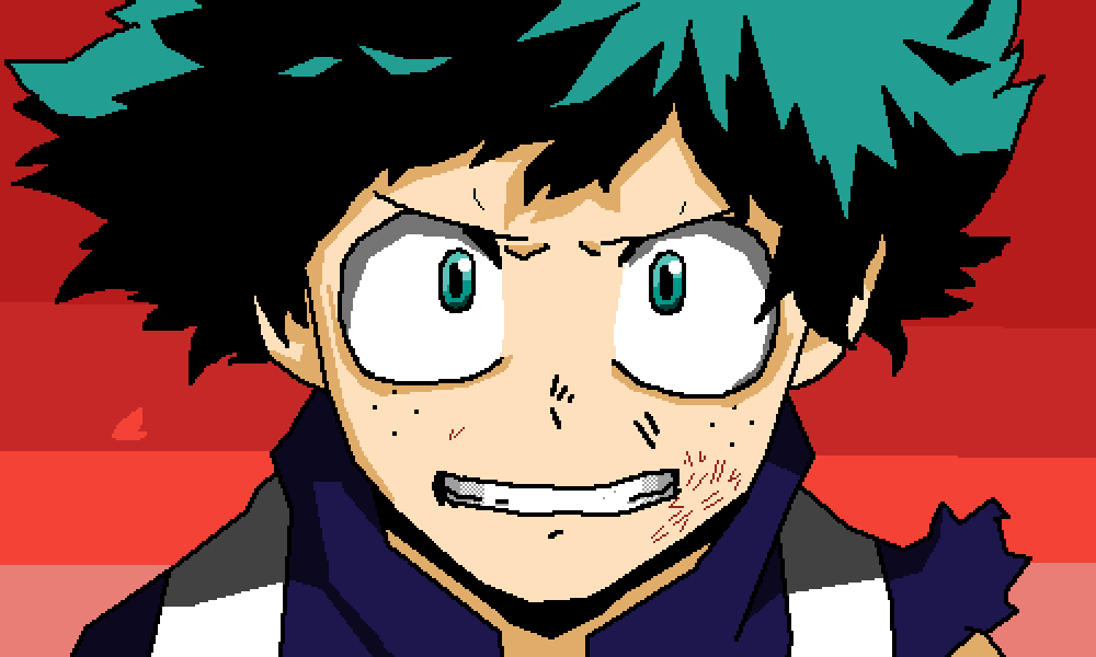Pixilart - MIDORIYA VERSUS TODOROKI! by Natsu-Midoriya