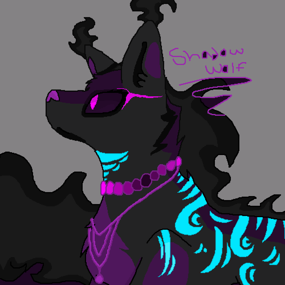 Pixilart - corrupted wolf by Mysticalized