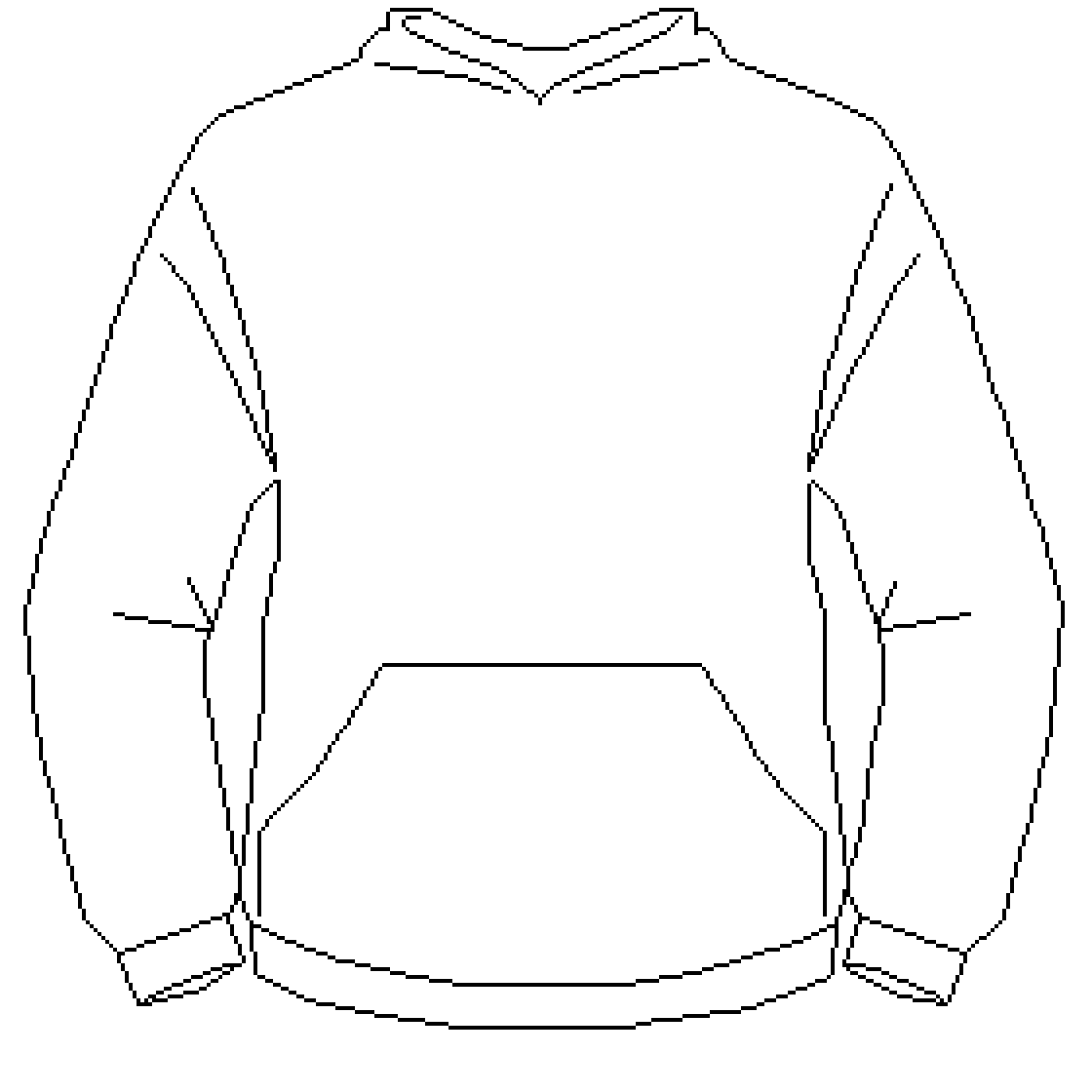 Pixilart Hoodie Template By Tnes