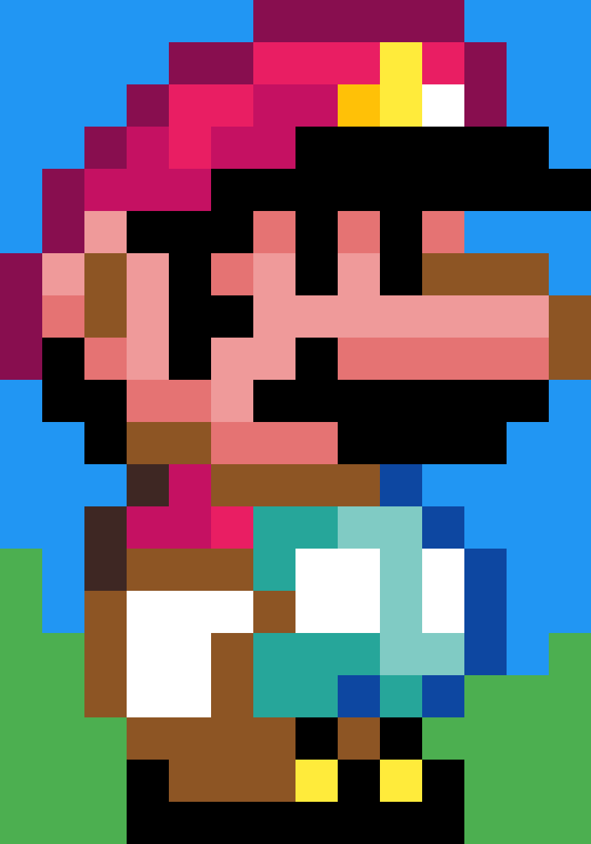 Editing Mario 16-bit - Free online pixel art drawing tool - Pixilart