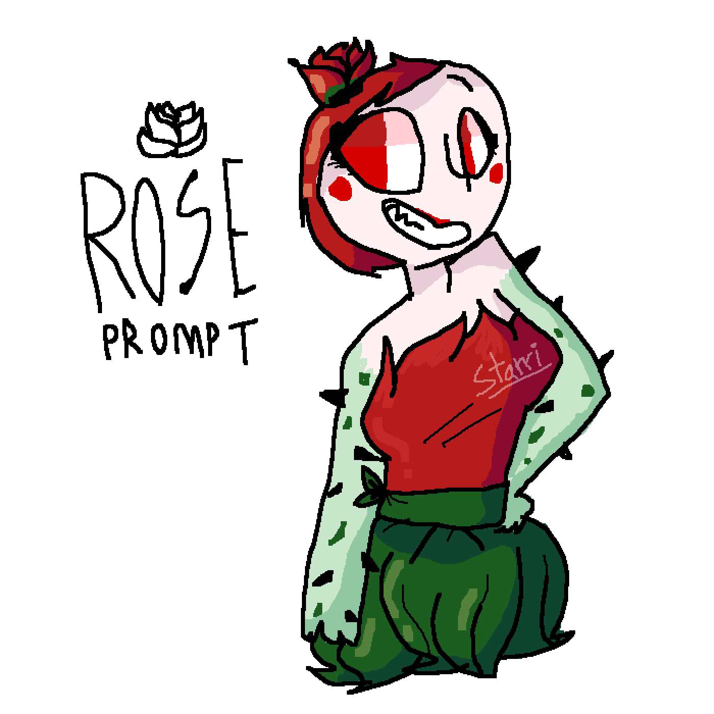 Pixilart - Rose Prompt by cherry-b0mb
