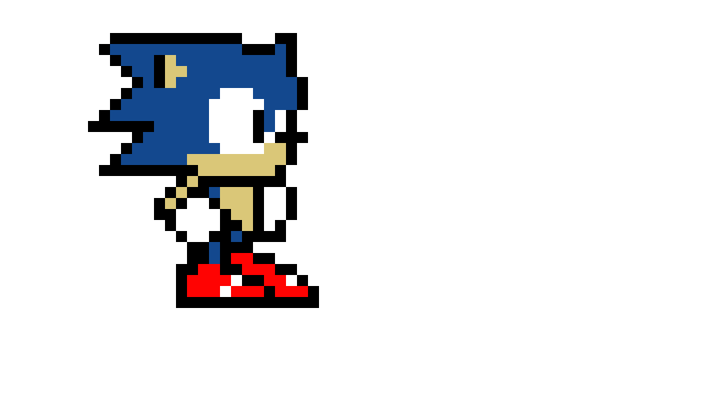 Pixilart - sonic pixel by witherface1