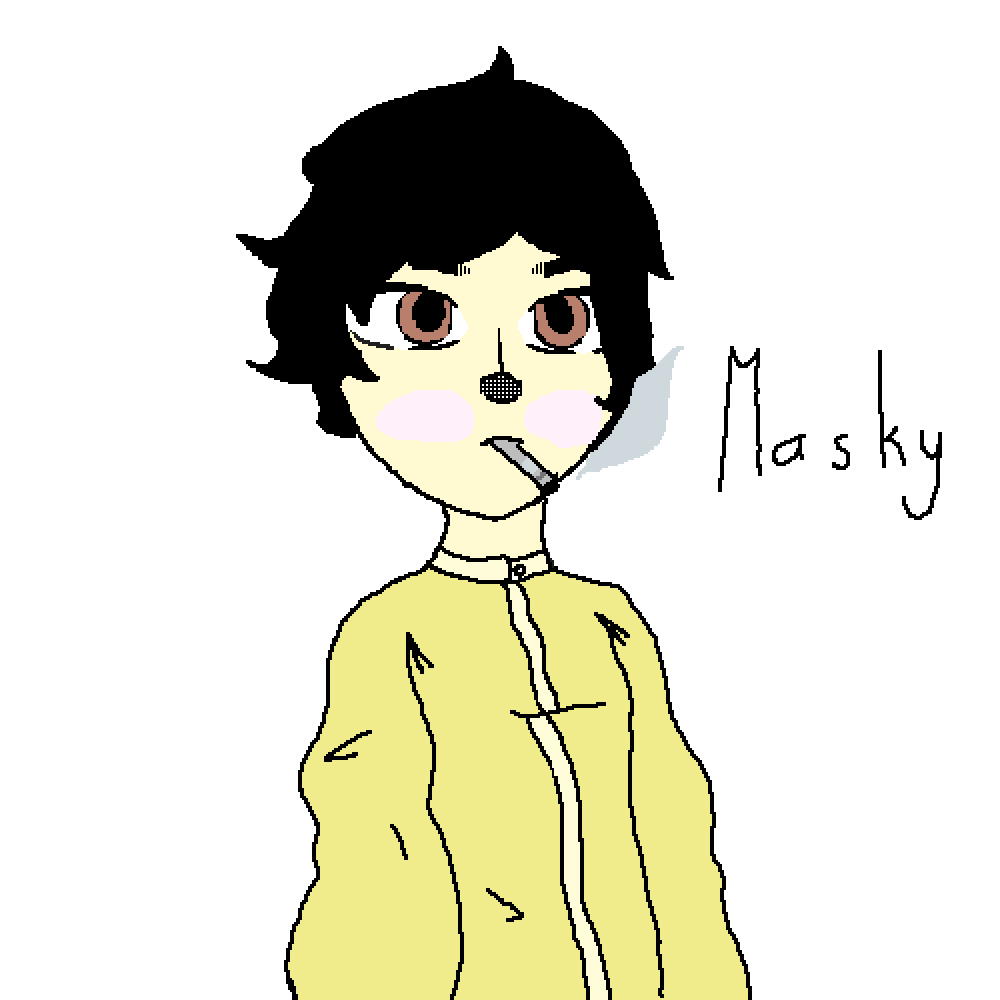 Pixilart - Masky by DeathDarlinq
