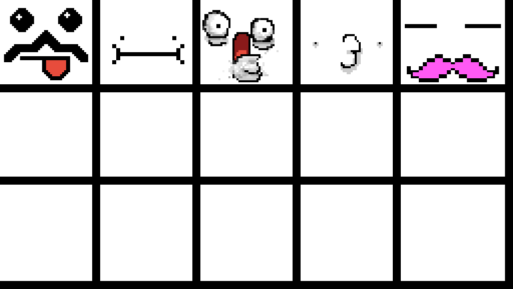 Editing funny face collab - Free online pixel art drawing tool - Pixilart