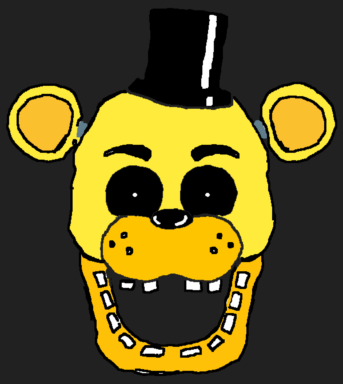 Pixilart - Golden Freddy base by Shadow-Logan