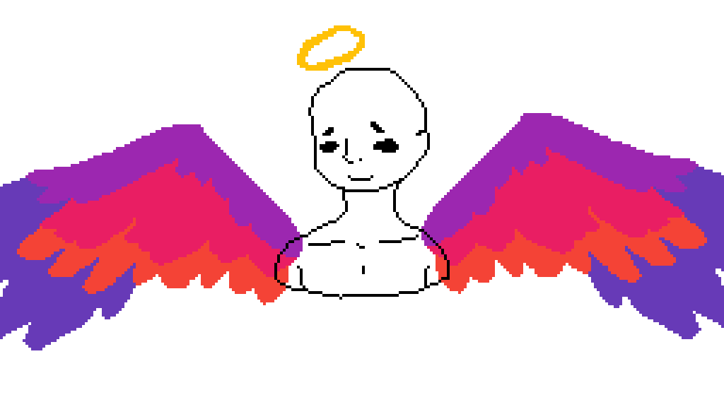 Pixilart - Angel Base ^-^ by Kitty-BlueVine