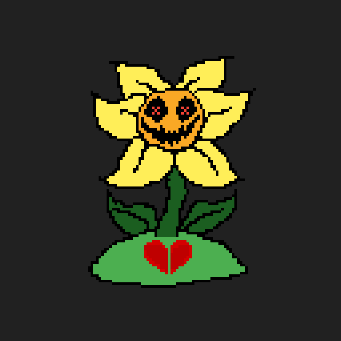 Editing flowey - Free online pixel art drawing tool - Pixilart