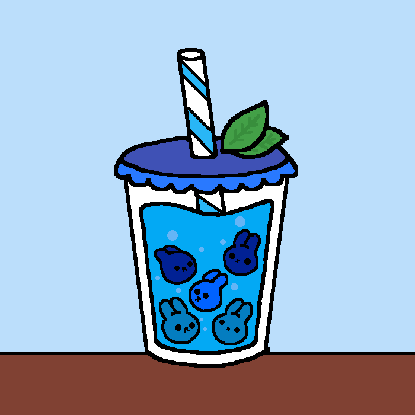 Pixilart - Bunny Boba by Phoenix-N