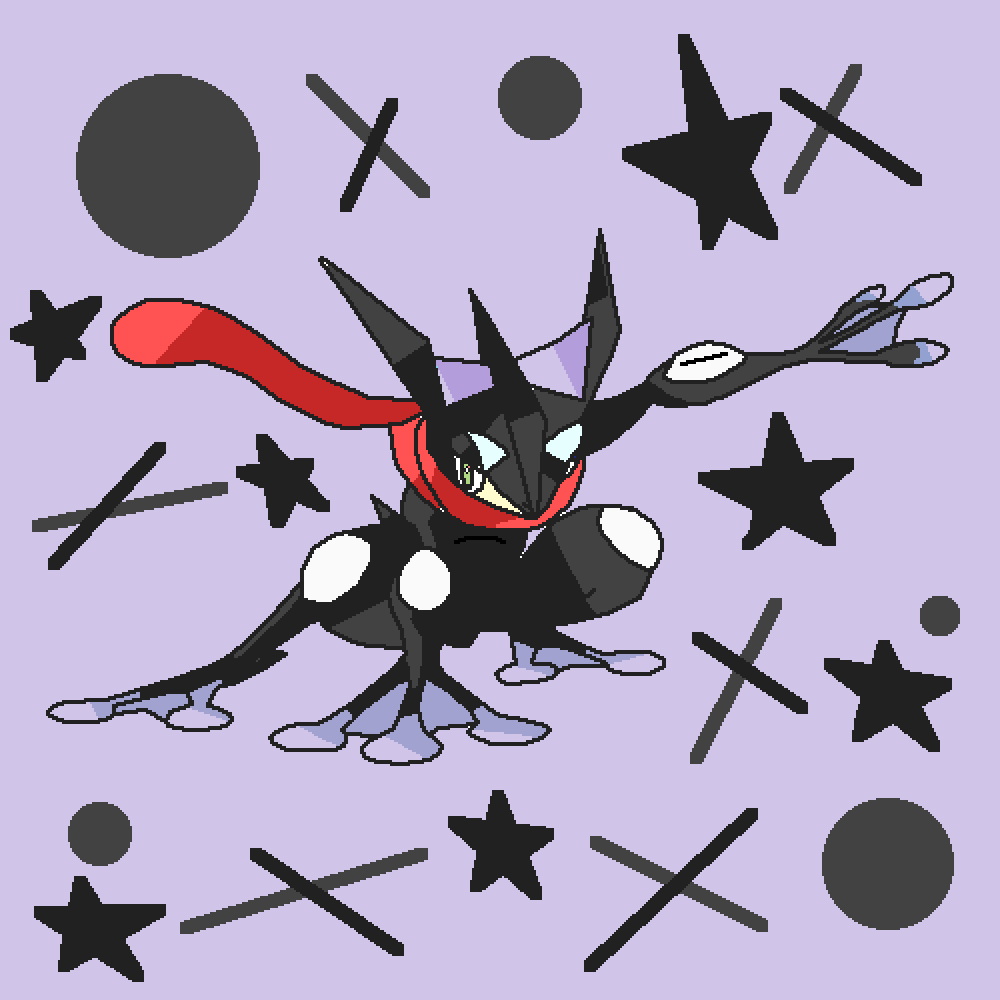 Pixilart - Shiny Greninja by nintendoeggyyyy