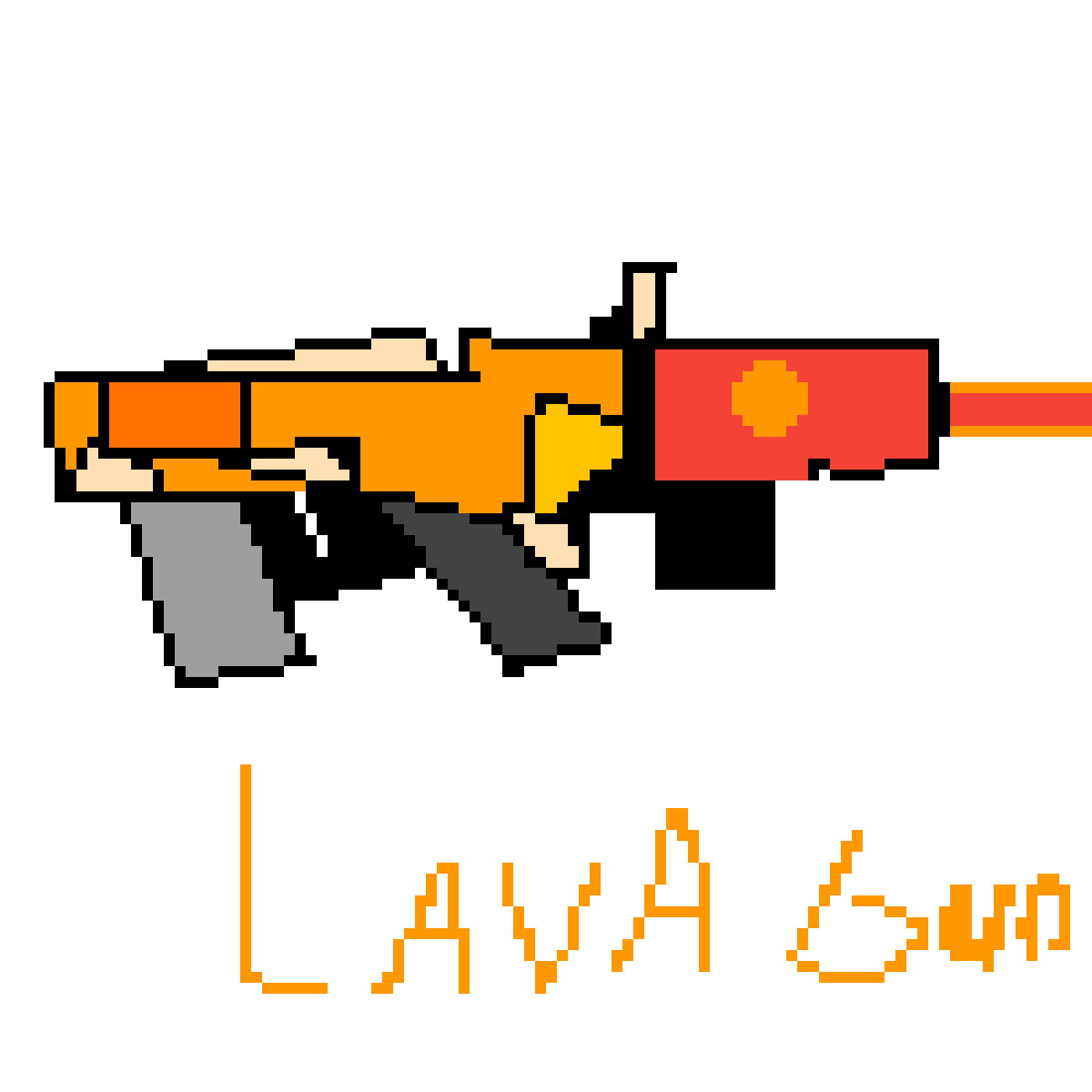 Editing lava gun - Free online pixel art drawing tool - Pixilart