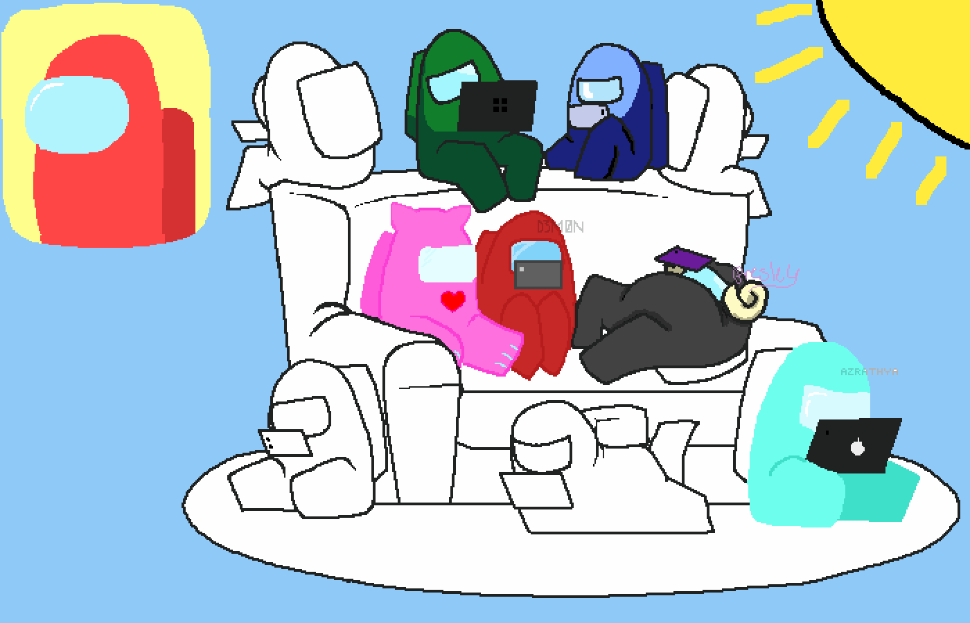 Editing among us gif - Free online pixel art drawing tool - Pixilart