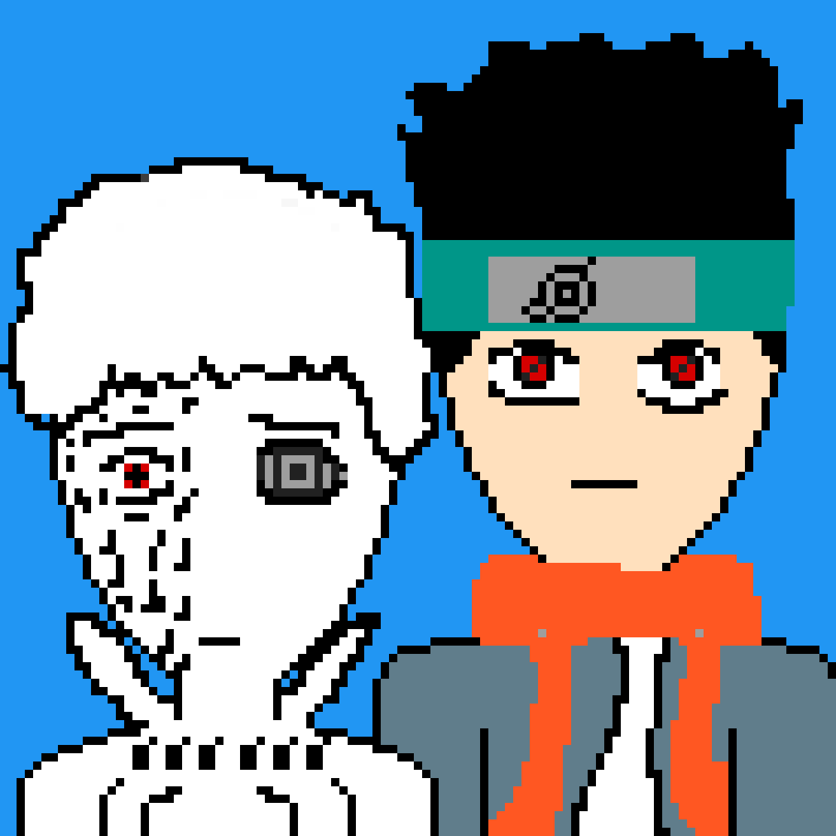 Editing OBITO UCHIHA - Free online pixel art drawing tool - Pixilart