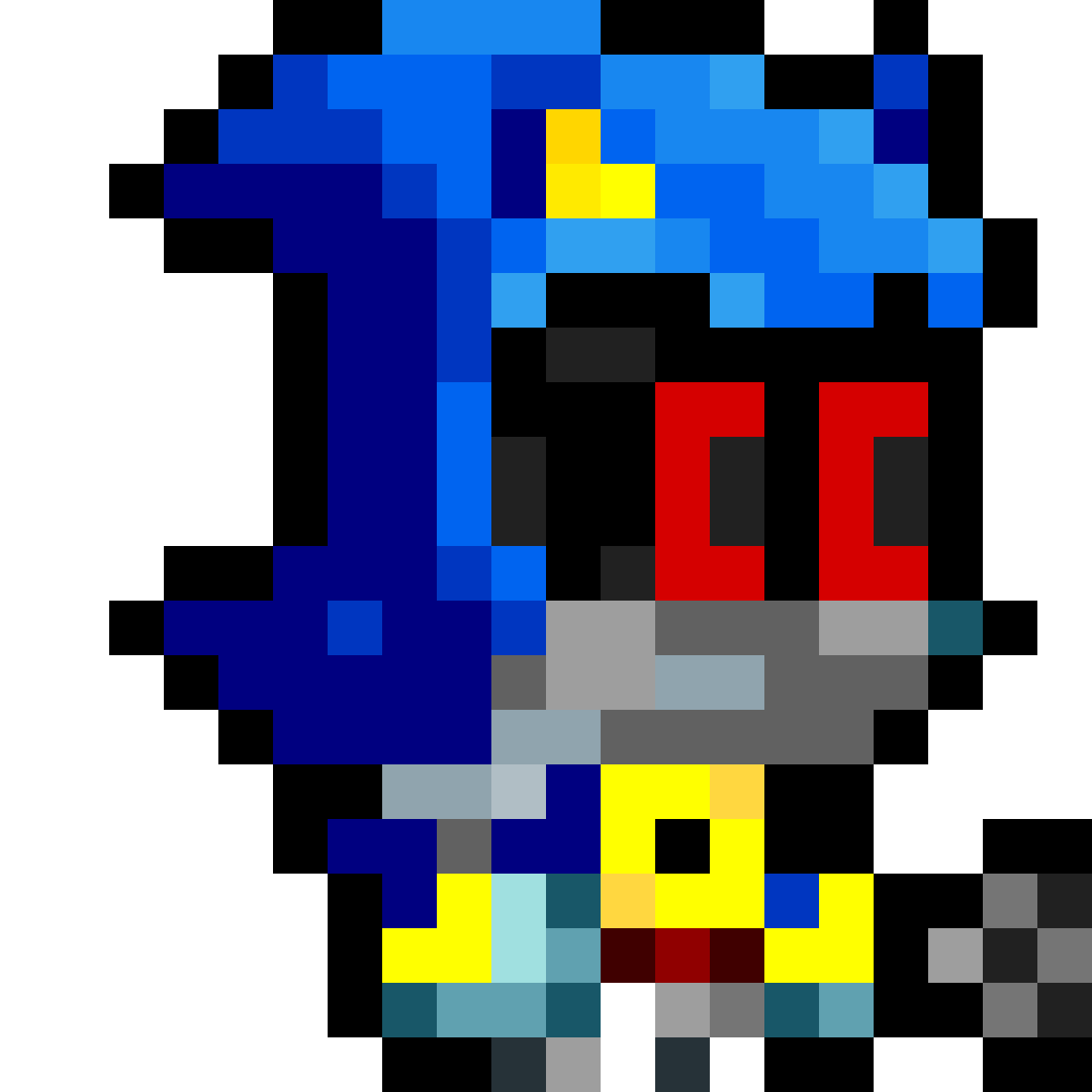 Pixilart - chibi metal sonic fnf by THECAPTAIN85