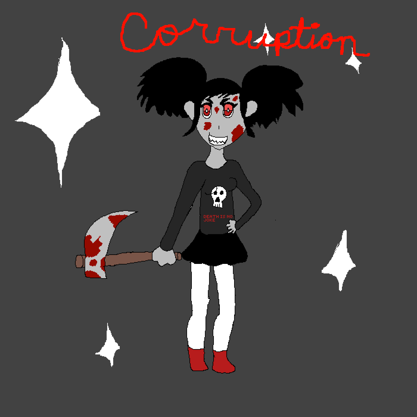 Pixilart - My oc Corruption update by Girlthatdraws