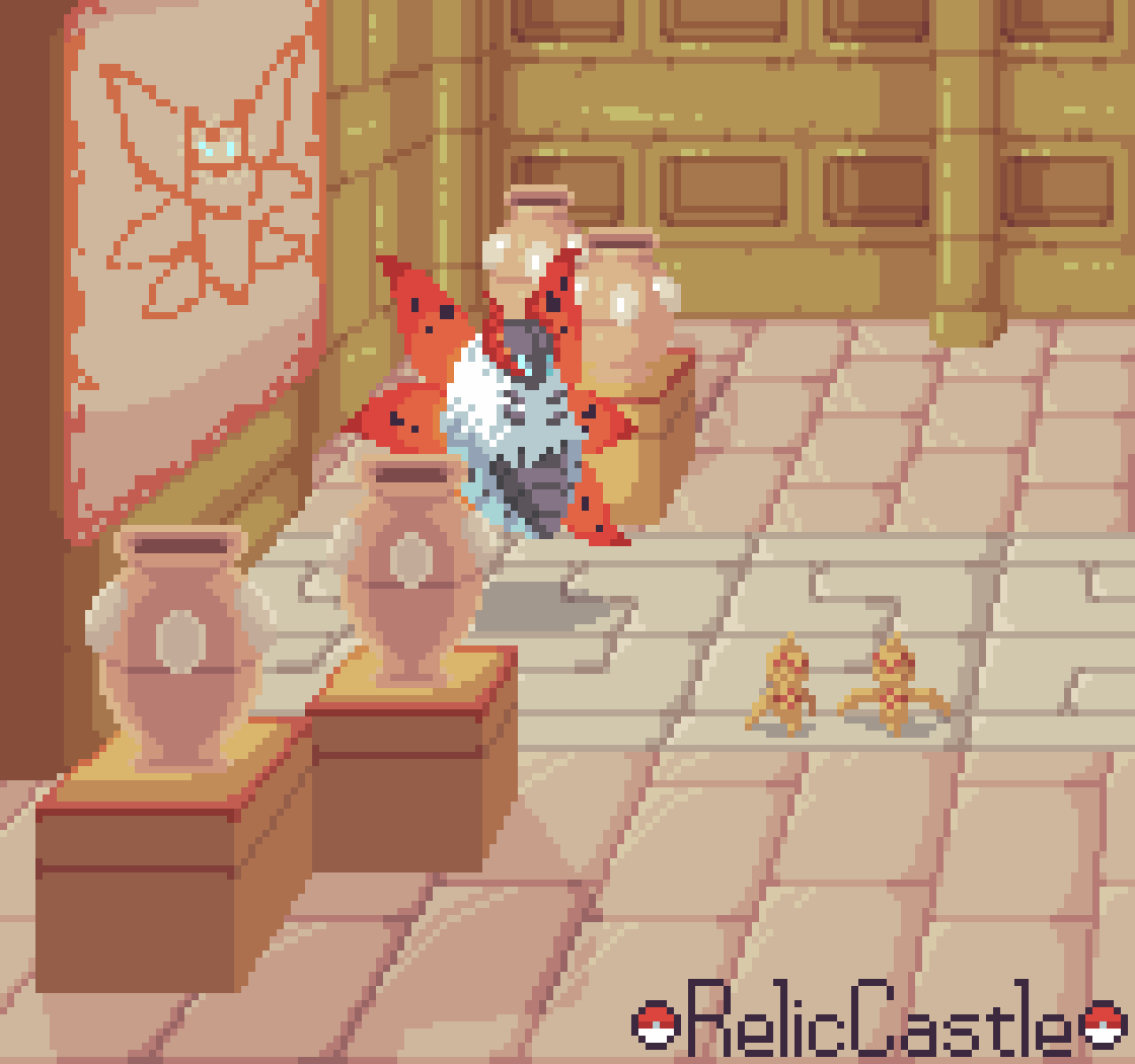 Pixilart - Relic Castle - Volcarona's Room by nightjar