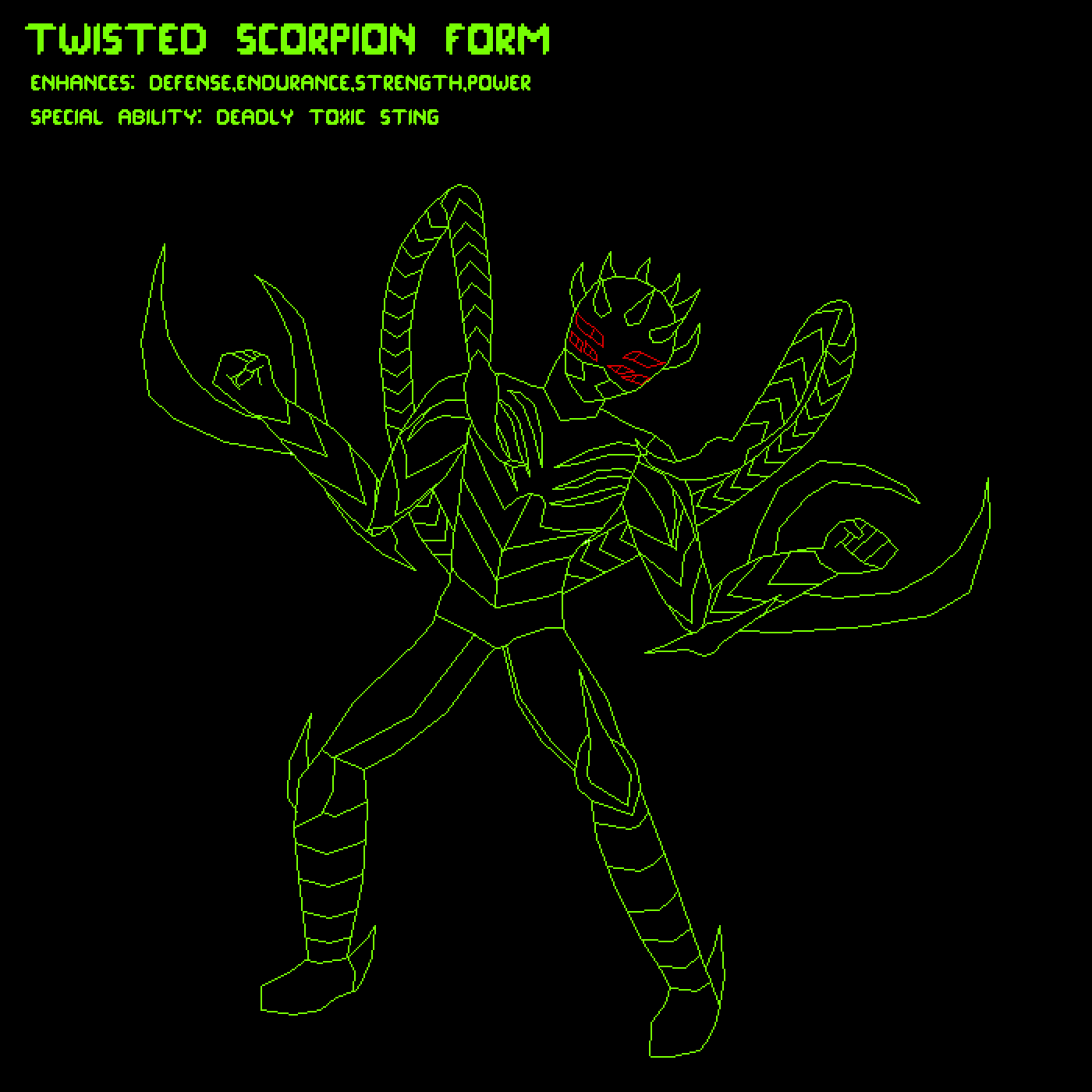 Pixilart - Twisted Scorpion Form by bloodtale