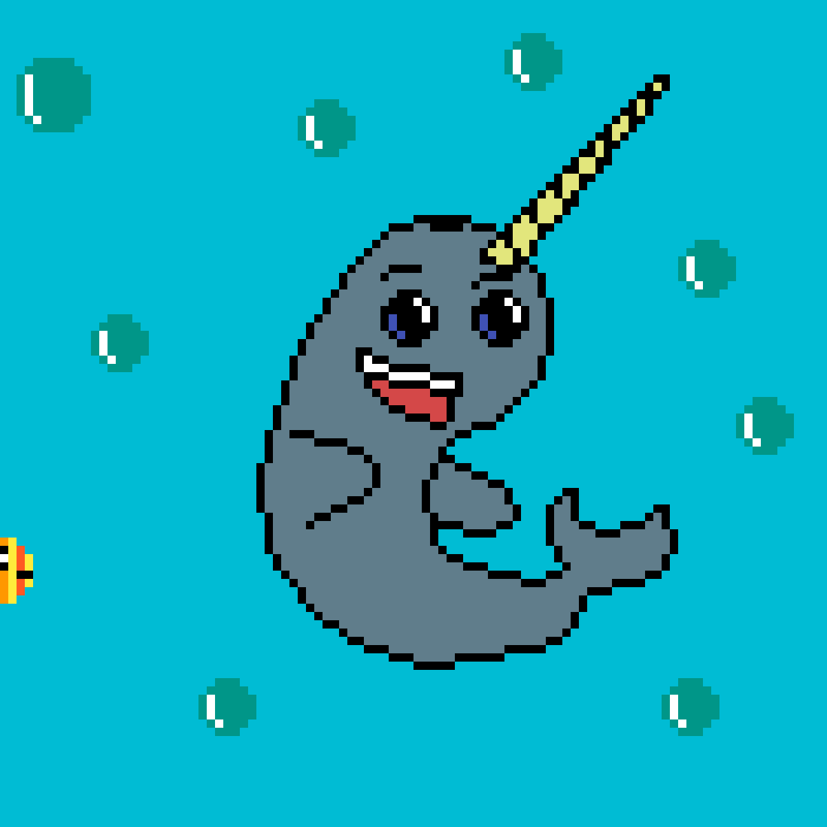 Pixilart - Narwhal by ThatOneFox