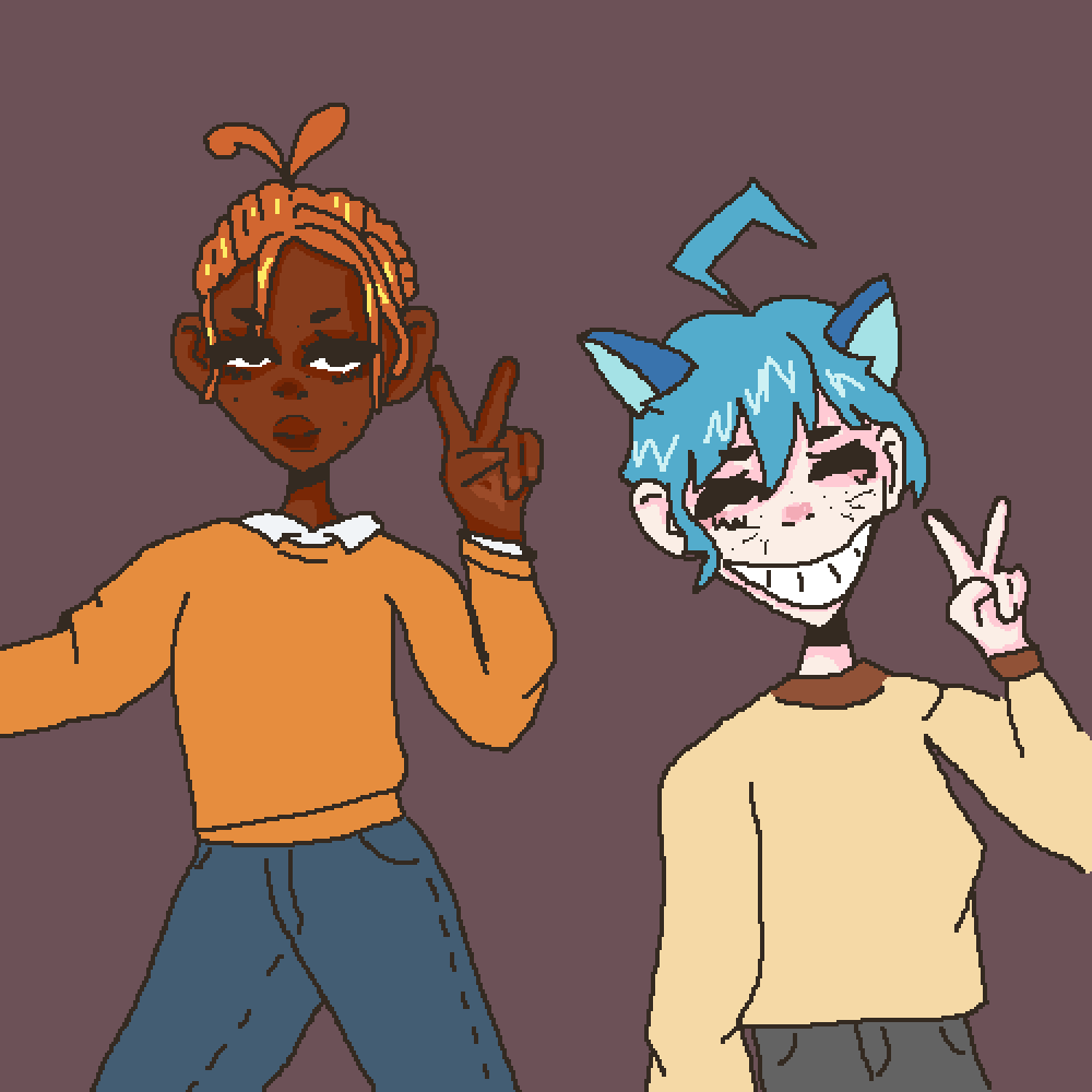 Pixilart - fish boy and catboy by thorfaire