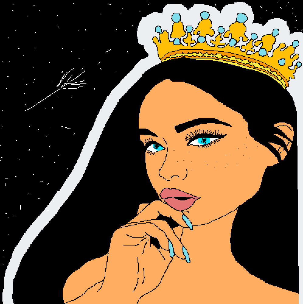 Editing galaxy girl - Free online pixel art drawing tool - Pixilart