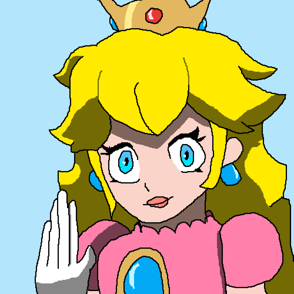 Pixilart - Princess Peach by Fluffy15Bunny