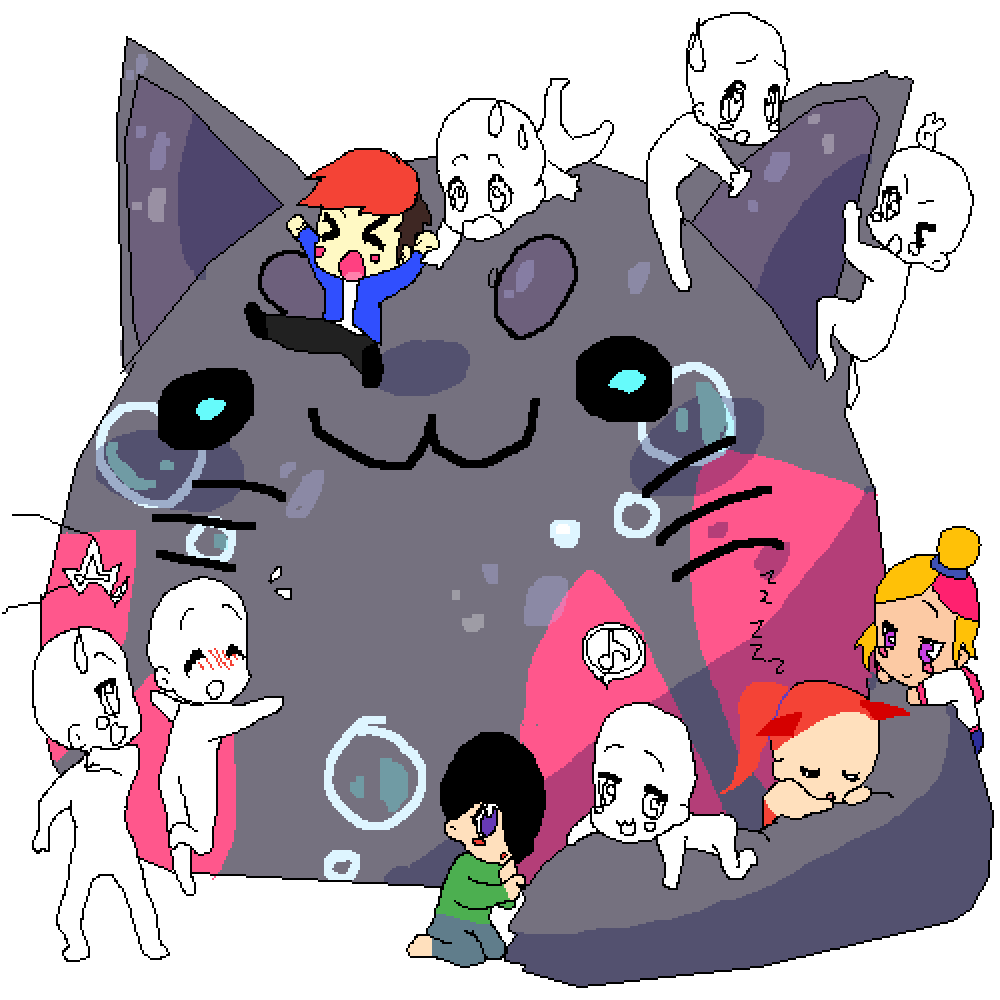 Editing Giant cat collab - Free online pixel art drawing tool - Pixilart