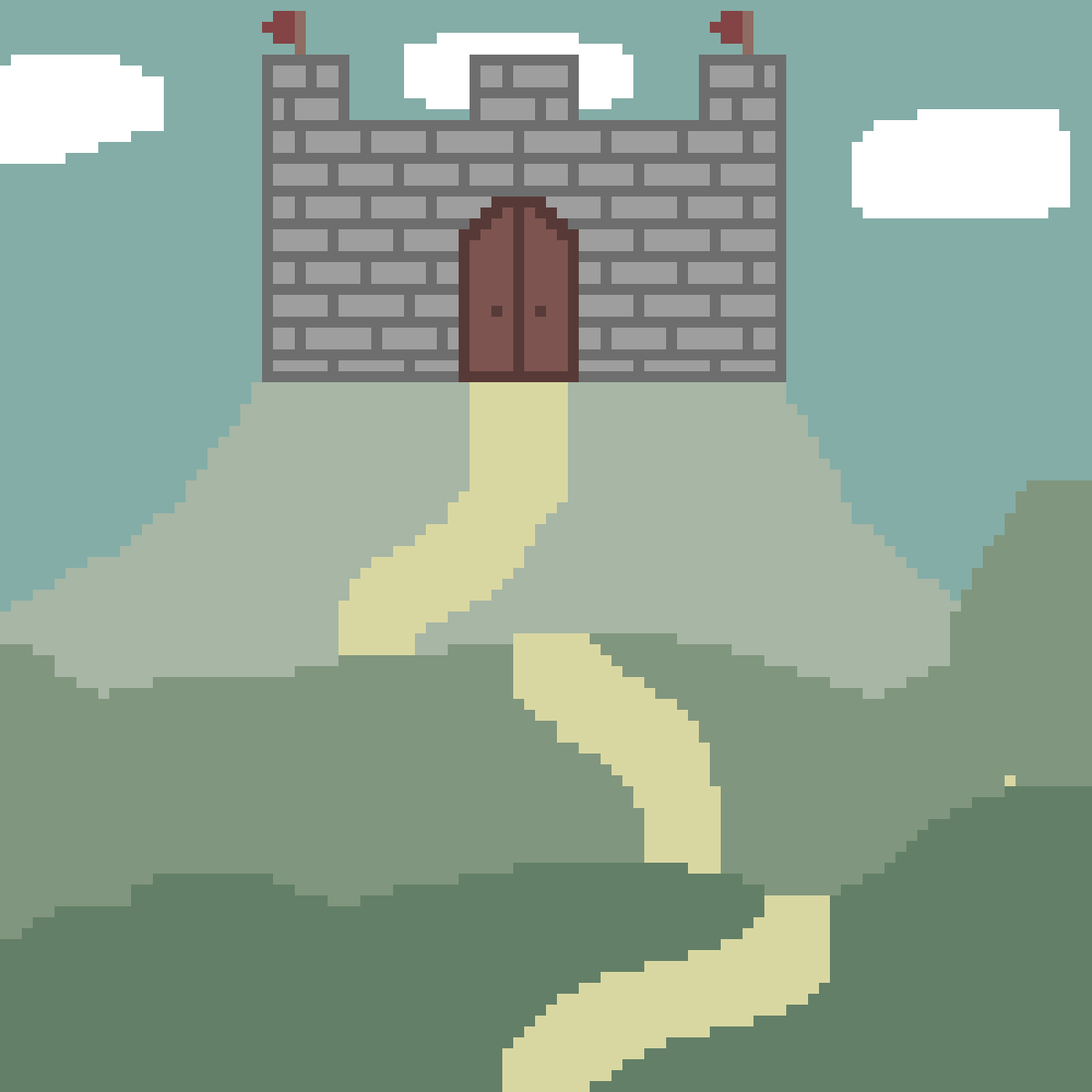 Pixilart - Castle on the hill by EnigmaScribe