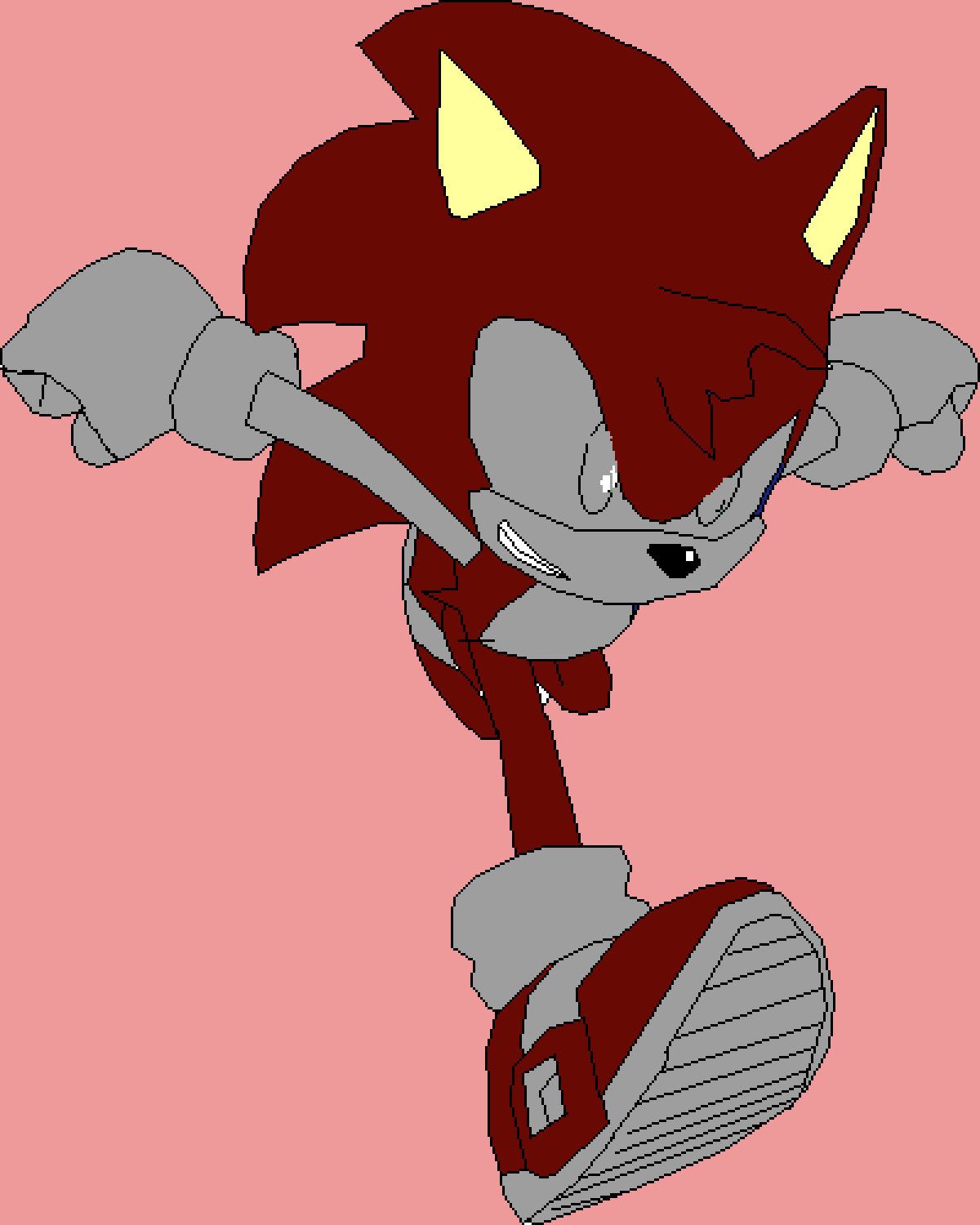 Pixilart - Crimson Sonic OC by King-Cr-imson