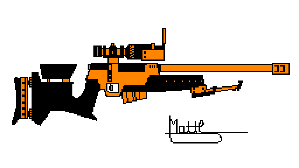 Editing Pixelated Sniper Rifle - Free online pixel art drawing tool ...