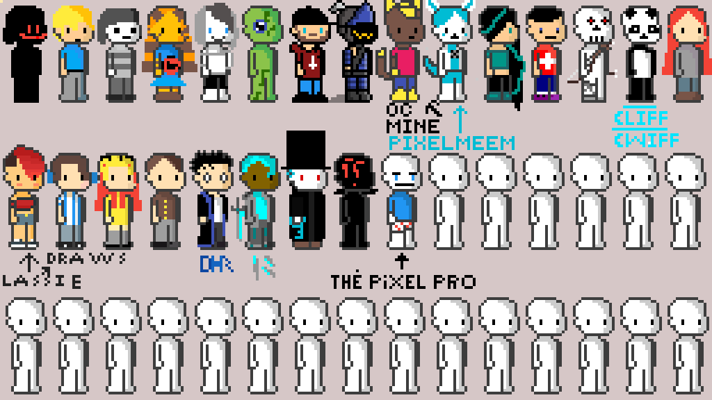 Editing Character Collab - Free online pixel art drawing tool - Pixilart